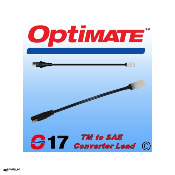 Optimate SAE til TM-71 (hun), gl hvid firkantet stik - MC Batteri ...